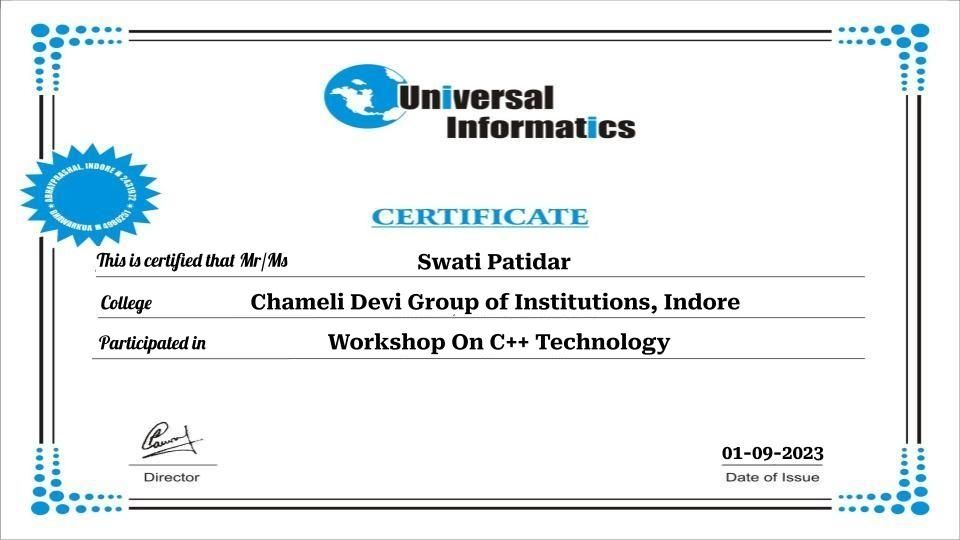Swati Patidar on LinkedIn: #programmingjourney #cplusplus # ... Swati Patidar on LinkedIn: #programmingjourney #cplusplus # ...