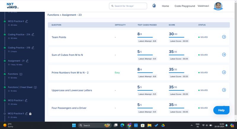 Vaishnavi Saudagar on LinkedIn: #assignment #functions #nxtwave #ccbp # ... Vaishnavi Saudagar on LinkedIn: #assignment #functions #nxtwave #ccbp # ...