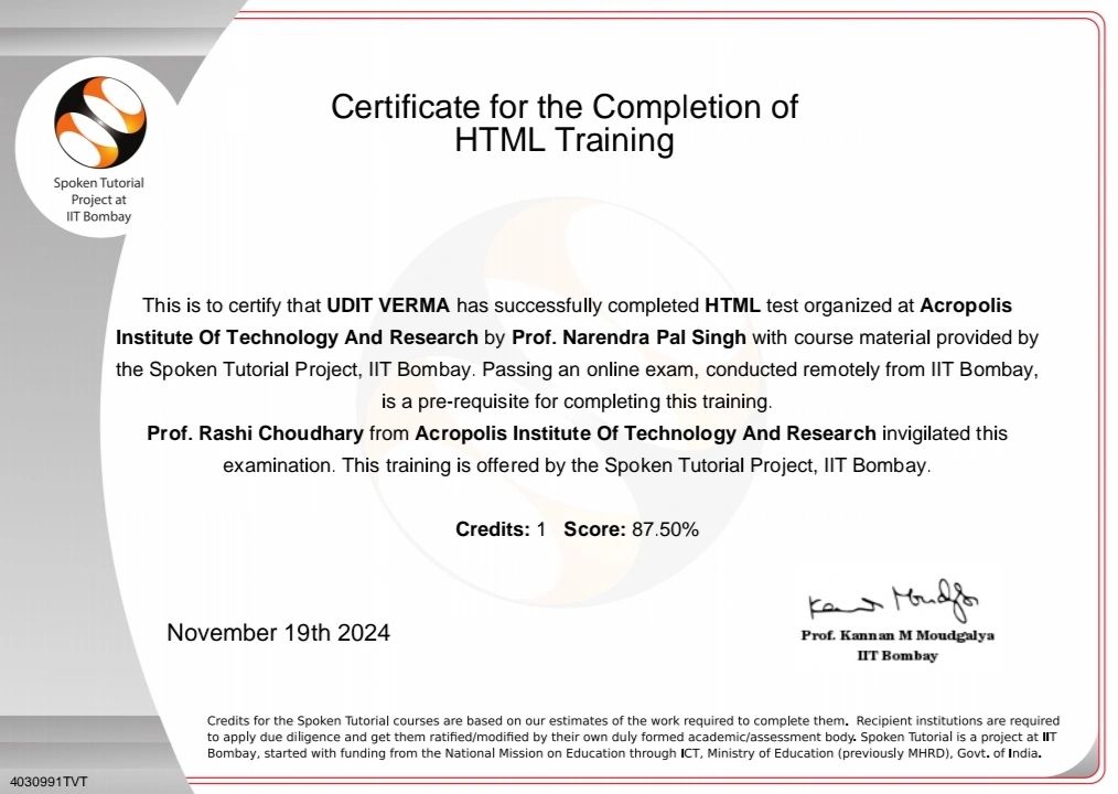 Udit Verma on LinkedIn: #html #webdevelopment #continuouslearning # ... Udit Verma on LinkedIn: #html #webdevelopment #continuouslearning # ...
