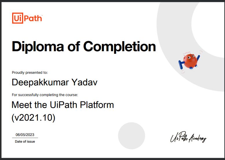 Deepak Kumar Yadav on LinkedIn: I’m happy to share that I’ve obtained a ... Deepak Kumar Yadav on LinkedIn: I’m happy to share that I’ve obtained a ...