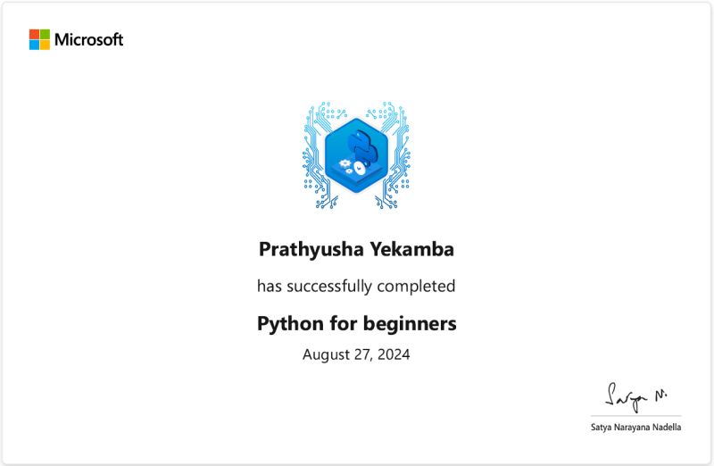 Prathyusha Yekamba on LinkedIn: #connections #python # ... Prathyusha Yekamba on LinkedIn: #connections #python # ...