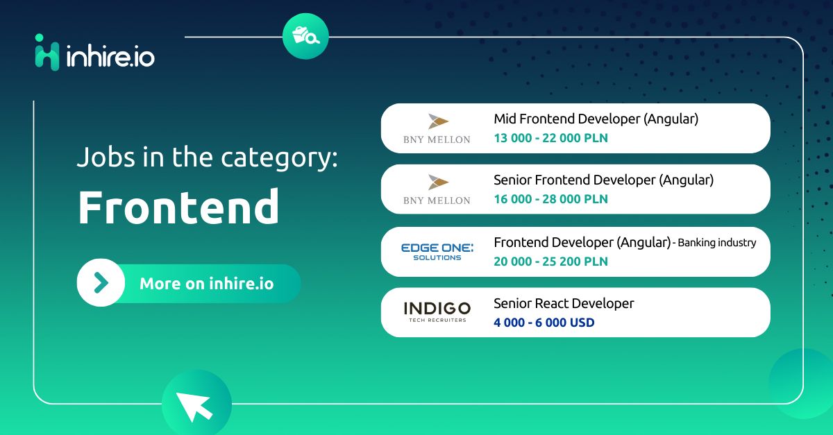 inhire.io on LinkedIn: #frontend #frontenddeveloper #angular #react # ... inhire.io on LinkedIn: #frontend #frontenddeveloper #angular #react # ...