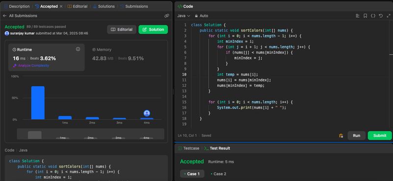 #100daysofdsa #dsa #sorting #java #100daysofcode #coding #interviewprep ... #100daysofdsa #dsa #sorting #java #100daysofcode #coding #interviewprep ...