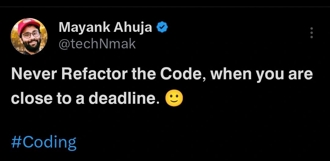 Mayank Ahuja on LinkedIn: #coding #softwaredevelopment | 233 comments Mayank Ahuja on LinkedIn: #coding #softwaredevelopment | 233 comments