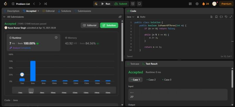 #100daysofcode #leetcode #math #problemsolving | karan singh #100daysofcode #leetcode #math #problemsolving | karan singh