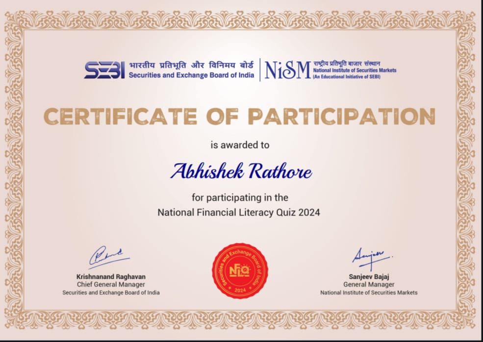 Abhishek Rathore on LinkedIn: #financialliteracy #quiz2024 #nism # ... Abhishek Rathore on LinkedIn: #financialliteracy #quiz2024 #nism # ...
