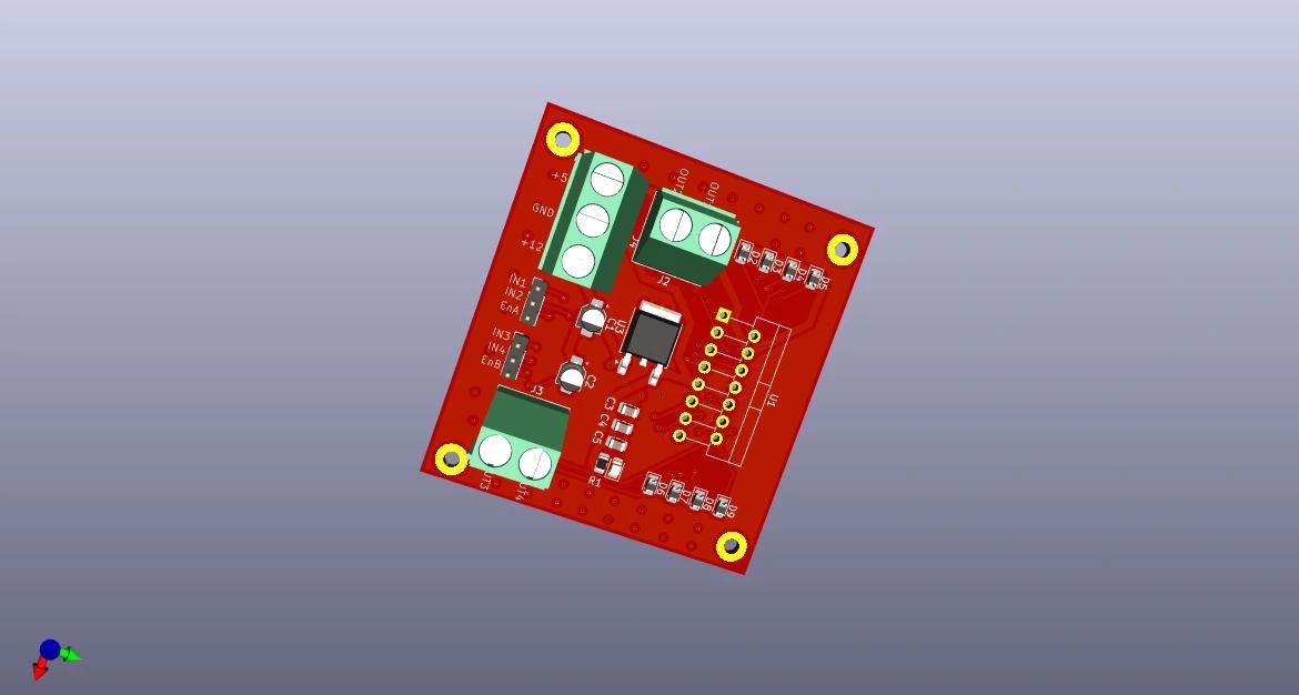 PCB DESIGN CHALLENGE Project: L298M Dual Motor Driver… | Ian Okoth PCB DESIGN CHALLENGE Project: L298M Dual Motor Driver… | Ian Okoth