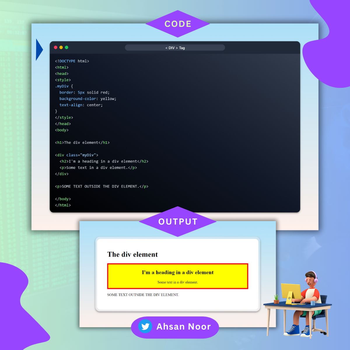Ahsan Noor on LinkedIn: #html #css #javascript #webdevelopment #webdesign Ahsan Noor on LinkedIn: #html #css #javascript #webdevelopment #webdesign