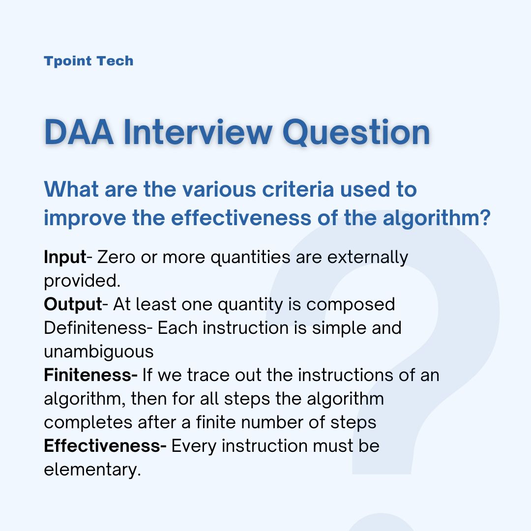 Tpoint Tech on LinkedIn: #daa #codinginterviews #algorithms # ... Tpoint Tech on LinkedIn: #daa #codinginterviews #algorithms # ...