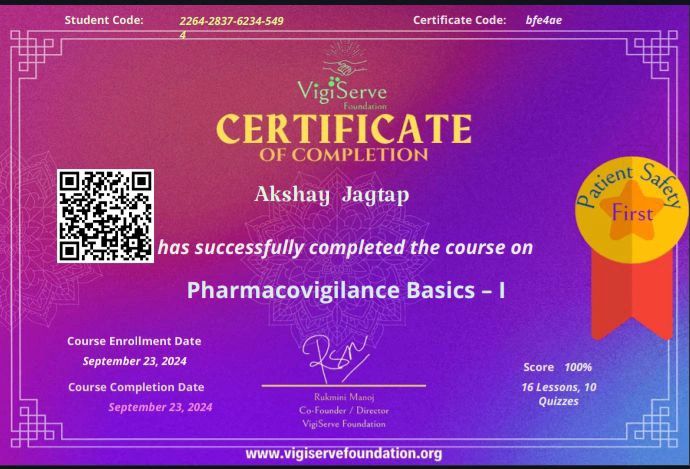 Akshay Jagtap on LinkedIn: I have successfully completed certification ... Akshay Jagtap on LinkedIn: I have successfully completed certification ...