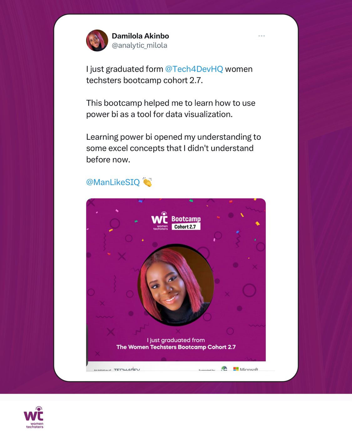 Tech4Dev on LinkedIn: #womentechsters #womentechstersbootcamp # ... Tech4Dev on LinkedIn: #womentechsters #womentechstersbootcamp # ...