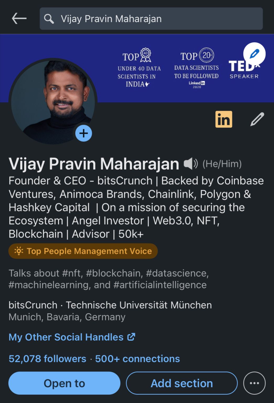 Vinisha Parthasarathy on LinkedIn: Congratulations Vijay Pravin Maharajan Vinisha Parthasarathy on LinkedIn: Congratulations Vijay Pravin Maharajan