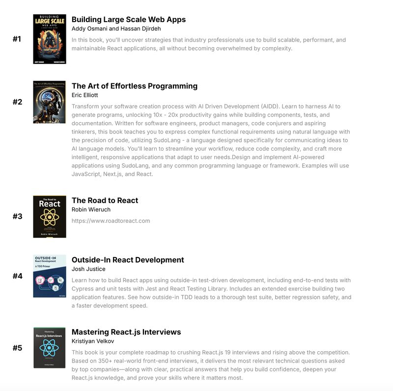 #reactjs #leanpub #typescript #frontend #react19 #webdevelopment ... #reactjs #leanpub #typescript #frontend #react19 #webdevelopment ...