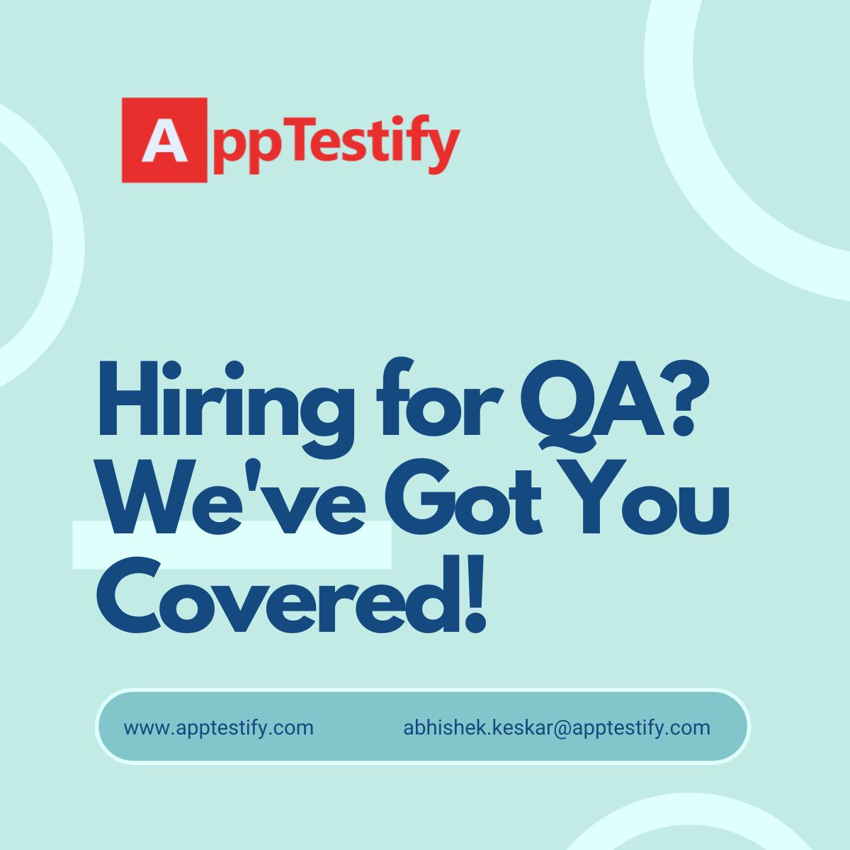 Abhishek Keskar on LinkedIn: #qahiring #softwaretesting #qaexperts #c2h ... Abhishek Keskar on LinkedIn: #qahiring #softwaretesting #qaexperts #c2h ...