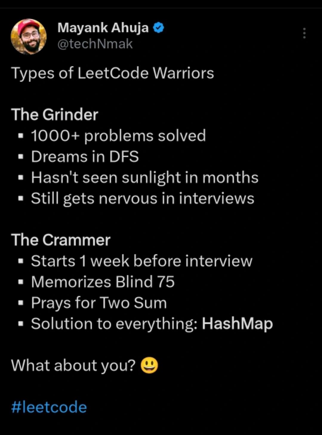 #leetcode #coding #technology #softwaredevelopment | Mayank Ahuja | 41 ... #leetcode #coding #technology #softwaredevelopment | Mayank Ahuja | 41 ...