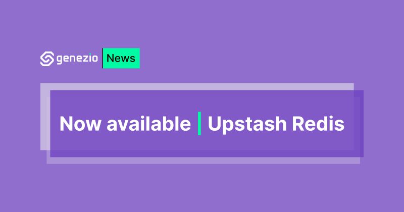 How to use Upstash Redis for genezio | Genezio posted on the topic ... How to use Upstash Redis for genezio | Genezio posted on the topic ...