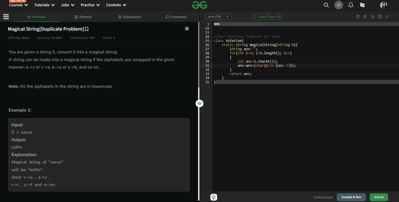 Day 68 of #100DaysOfCode: Transforming Strings into Magic | Krati ... Day 68 of #100DaysOfCode: Transforming Strings into Magic | Krati ...