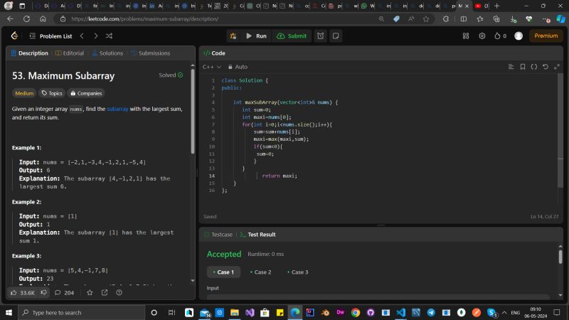 Akshat kumar on LinkedIn: Kadane's algorithm is a dynamic programming ... Akshat kumar on LinkedIn: Kadane's algorithm is a dynamic programming ...
