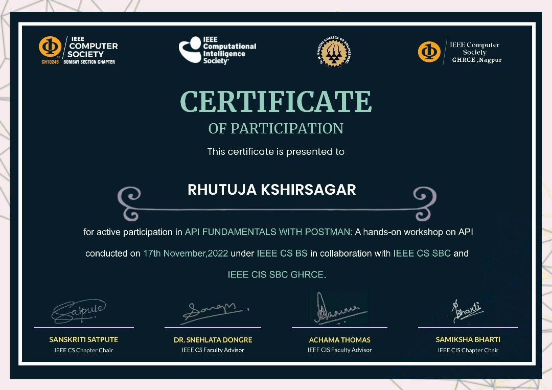 hello connection! I'm glad to share my participation certificate in API ... hello connection! I'm glad to share my participation certificate in API ...