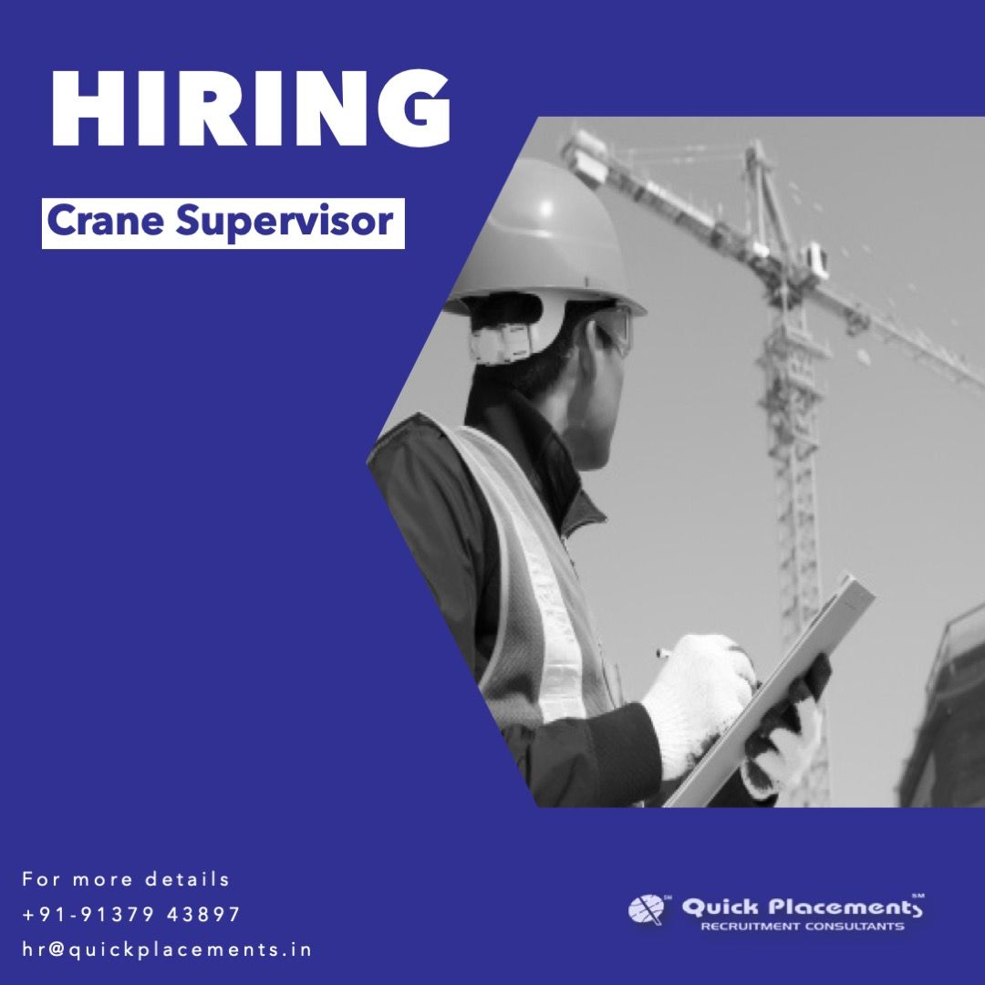 QUICK PLACEMENTS on LinkedIn: #craneindustry #crane #supervisor # ... QUICK PLACEMENTS on LinkedIn: #craneindustry #crane #supervisor # ...