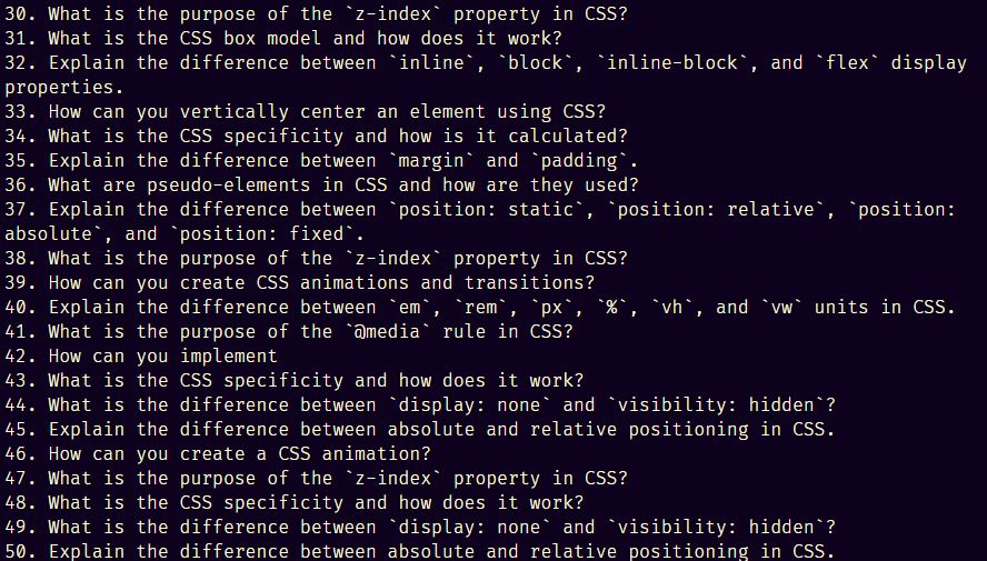 Added 20 css to inteview question | Prachanda rana posted on the topic ... Added 20 css to inteview question | Prachanda rana posted on the topic ...