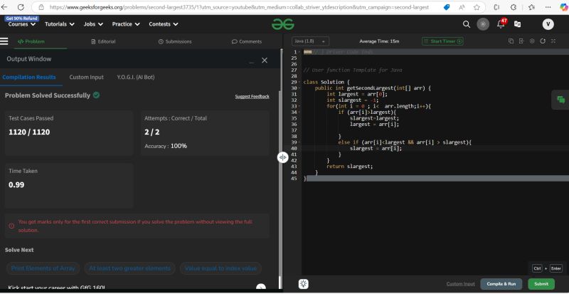 #day2 #100daysofcode #dsa #codingchallenge | Varun Seth #day2 #100daysofcode #dsa #codingchallenge | Varun Seth