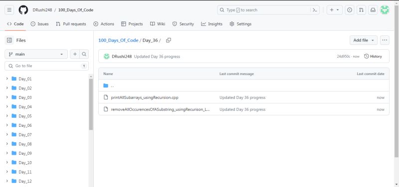 Day 36 of #100DaysOfCode: recursion and problem-solving | Rushikesh ... Day 36 of #100DaysOfCode: recursion and problem-solving | Rushikesh ...