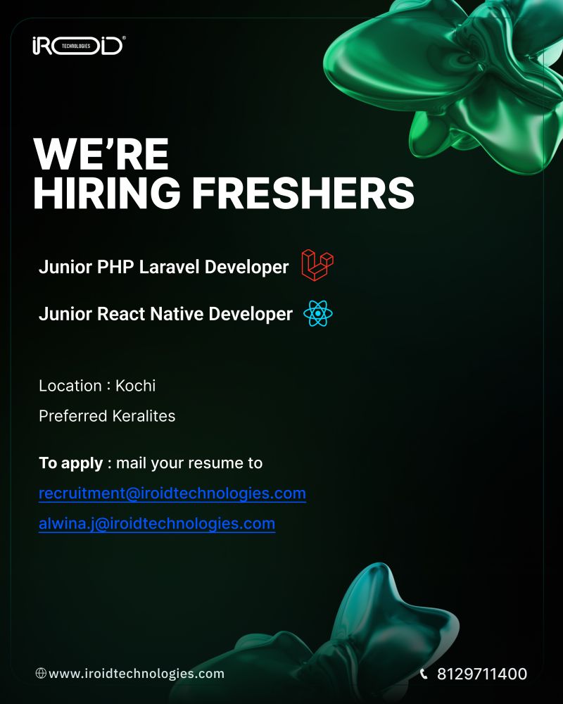iROID Technologies on LinkedIn: #hiring #reactdeveloper # ... iROID Technologies on LinkedIn: #hiring #reactdeveloper # ...