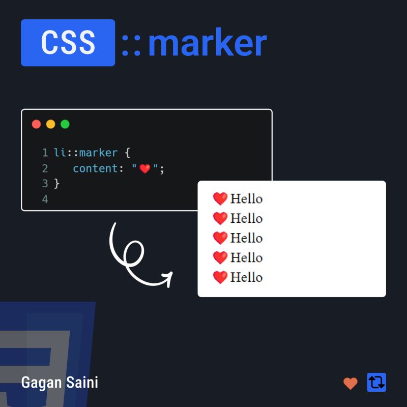 How to change your bullet points/numbers in CSS | Gagan Saini posted on ... How to change your bullet points/numbers in CSS | Gagan Saini posted on ...