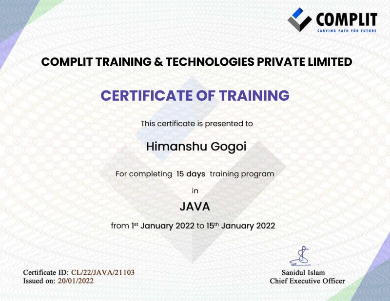 Himanshu Gogoi on LinkedIn: #java #programming #code #development # ... Himanshu Gogoi on LinkedIn: #java #programming #code #development # ...