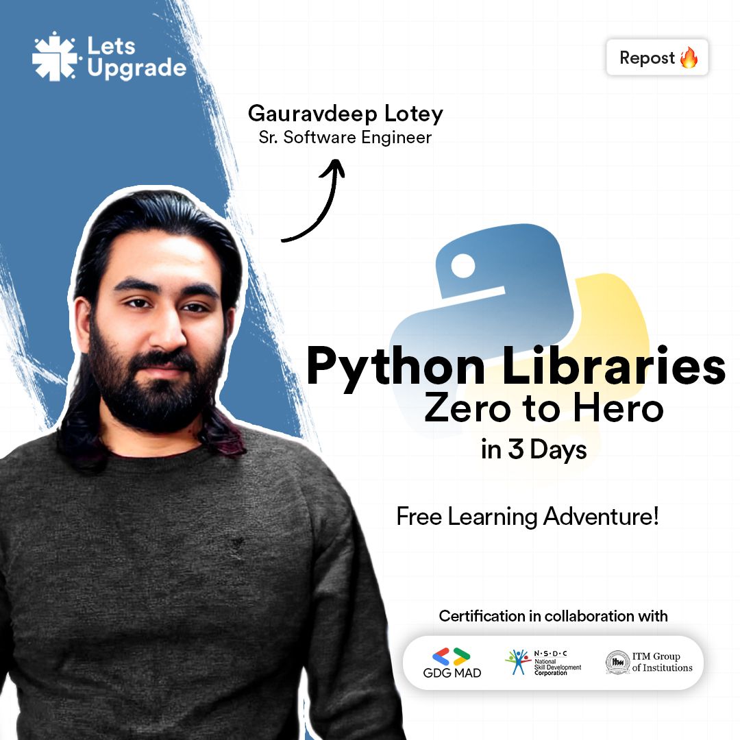 LetsUpgrade on LinkedIn: #pythonprogramming #freelearning # ... LetsUpgrade on LinkedIn: #pythonprogramming #freelearning # ...