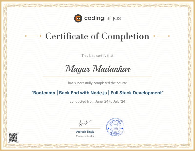 Mayur Madankar on LinkedIn: #backenddevelopment #nodejs #expressjs # ... Mayur Madankar on LinkedIn: #backenddevelopment #nodejs #expressjs # ...