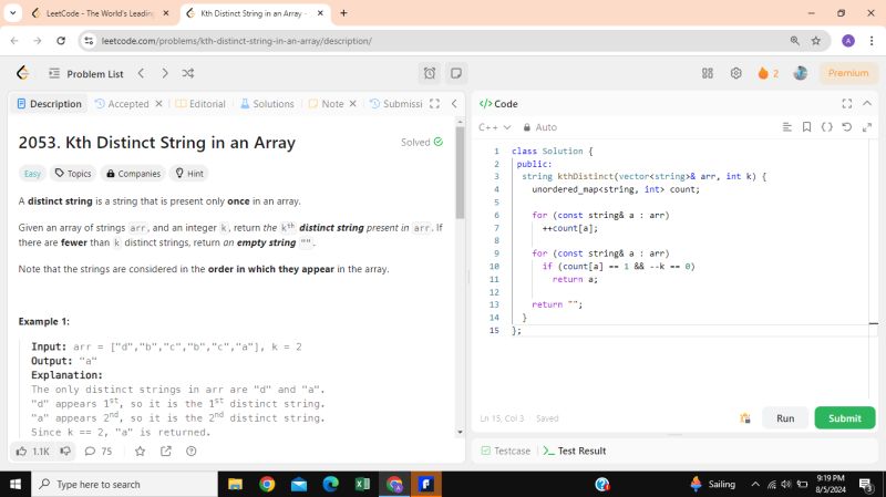 Anshu Kumar on LinkedIn: Day 47 🔗 Leetcode 75 day challenge 2053 kth ... Anshu Kumar on LinkedIn: Day 47 🔗 Leetcode 75 day challenge 2053 kth ...