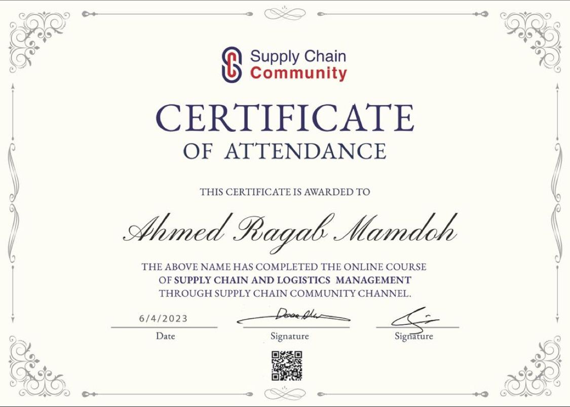 Ahmed Ragab on LinkedIn: #supplychain Ahmed Ragab on LinkedIn: #supplychain