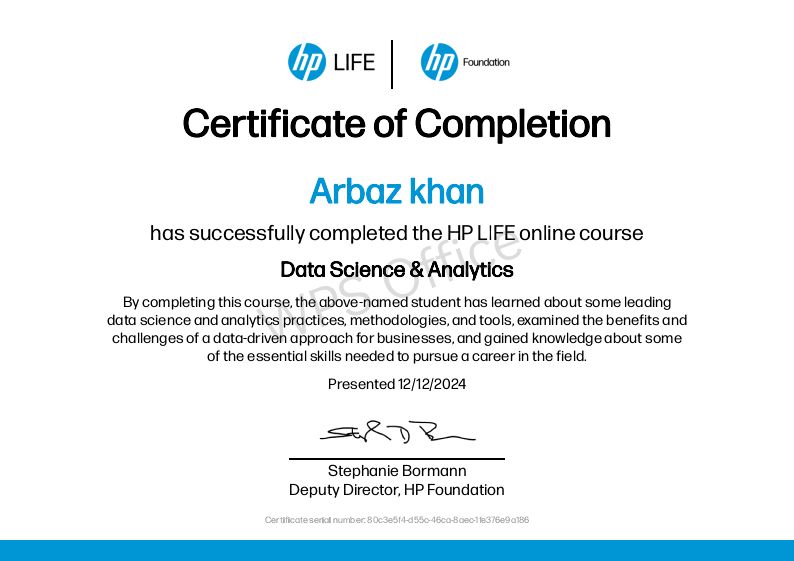 Arbaz Khan on LinkedIn: I thrilled to share my new certification of ... Arbaz Khan on LinkedIn: I thrilled to share my new certification of ...
