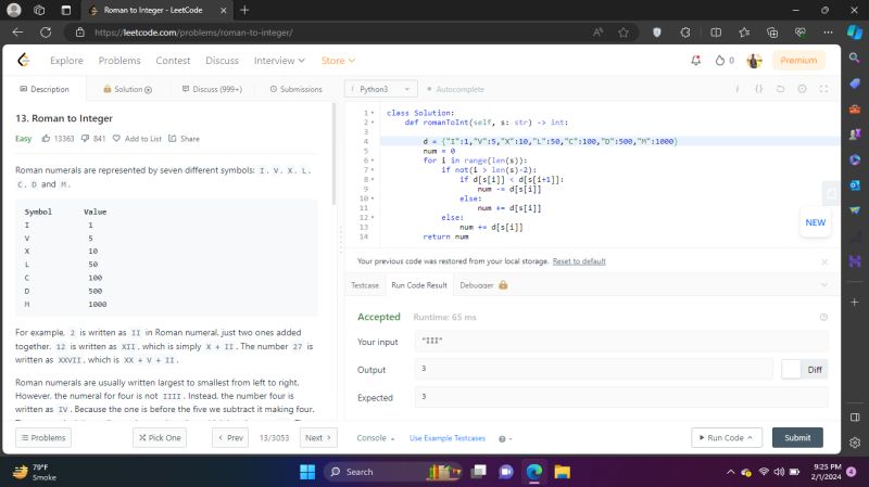 LeetCode Challenge 13: Roman To Integer | Awais Raheem posted on the ... LeetCode Challenge 13: Roman To Integer | Awais Raheem posted on the ...