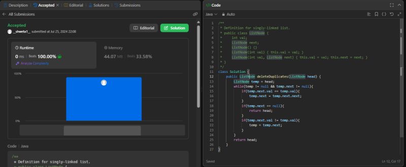 Shweta Yadav on LinkedIn: #codingjourney #leetcode #removeduplicates # ... Shweta Yadav on LinkedIn: #codingjourney #leetcode #removeduplicates # ...