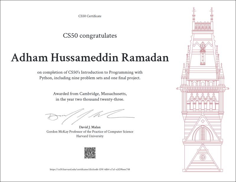 #cs50p #python #coding #harvardcs50 | Adham Hussameddin #cs50p #python #coding #harvardcs50 | Adham Hussameddin