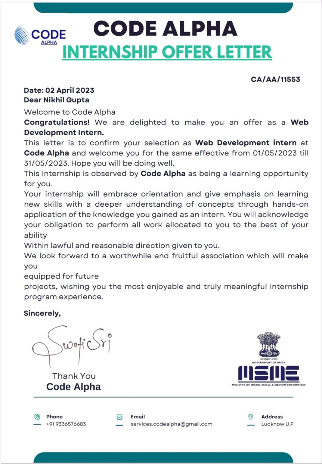 #codealpha #internship #webdevelopment | Nikhil Gupta #codealpha #internship #webdevelopment | Nikhil Gupta