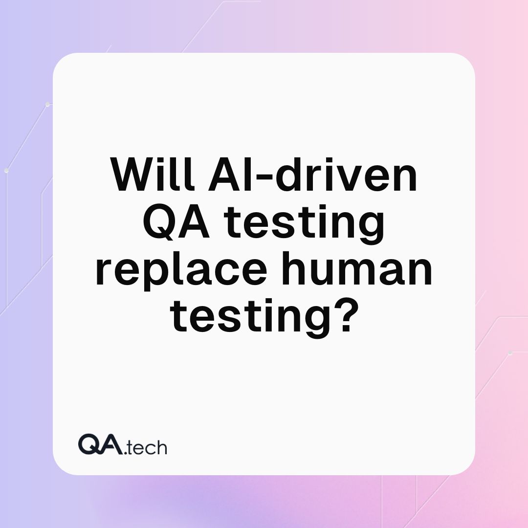 QA.tech on LinkedIn: 🤖 Will AI-powered QA testing replace human QA ... QA.tech on LinkedIn: 🤖 Will AI-powered QA testing replace human QA ...