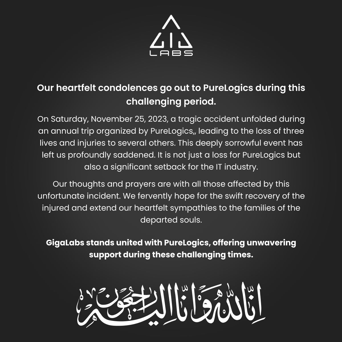 Gigalabs (Pvt) Ltd. on LinkedIn: Gigalabs extends its heartfelt ... Gigalabs (Pvt) Ltd. on LinkedIn: Gigalabs extends its heartfelt ...