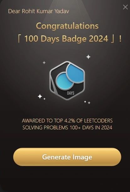 Rohit Kumar Yadav on LinkedIn: #100daysofleetcode #problemsolving # ... Rohit Kumar Yadav on LinkedIn: #100daysofleetcode #problemsolving # ...