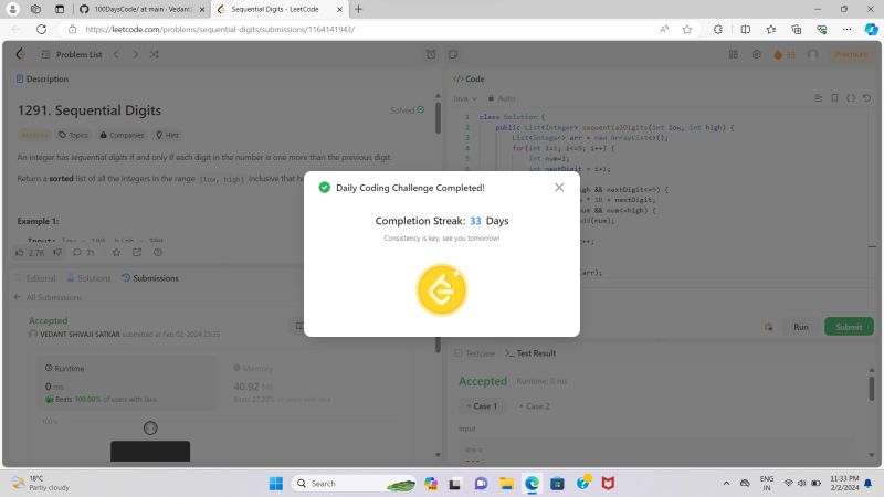 Vedant Satkar on LinkedIn: #day33 #dsa #dsainjava ... Vedant Satkar on LinkedIn: #day33 #dsa #dsainjava ...