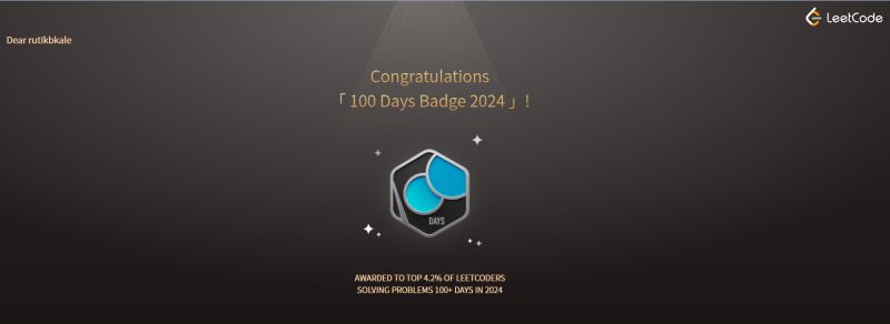 Rutik Kale on LinkedIn: #leetcode #codingchallenge #100daysofcode # ... Rutik Kale on LinkedIn: #leetcode #codingchallenge #100daysofcode # ...