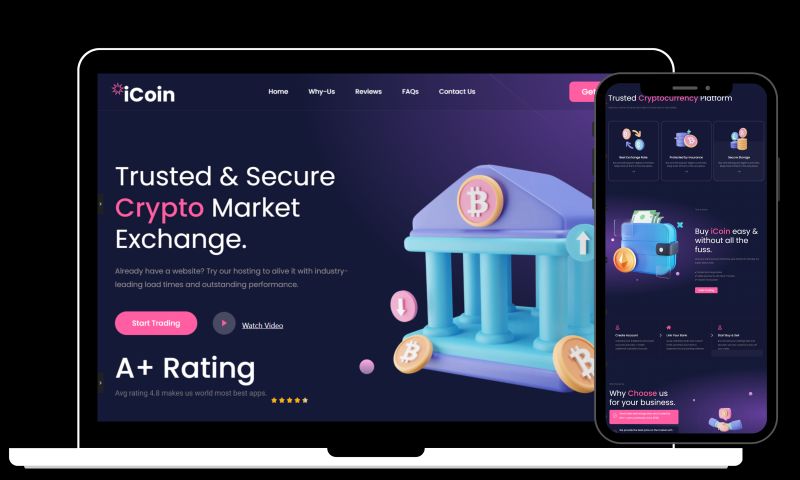 Custom landing page design by ICoin | Muhammad Hamza Iftikhar posted on ... Custom landing page design by ICoin | Muhammad Hamza Iftikhar posted on ...