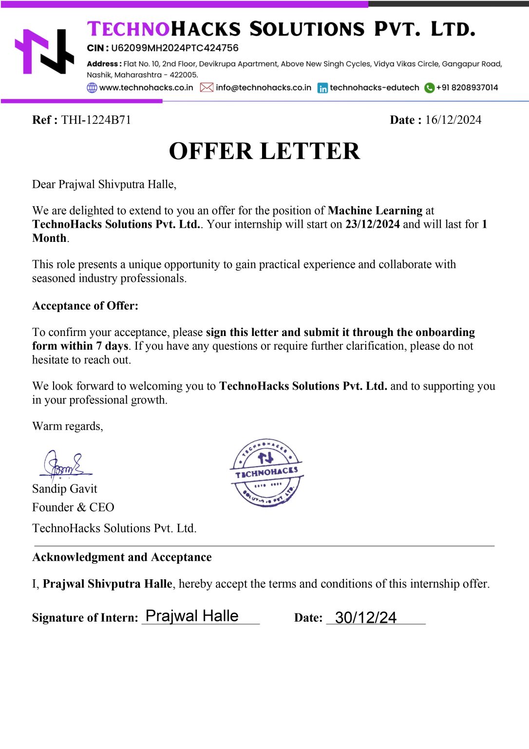 #machinelearning #internshipopportunity #technohackssolutions #grateful ... #machinelearning #internshipopportunity #technohackssolutions #grateful ...