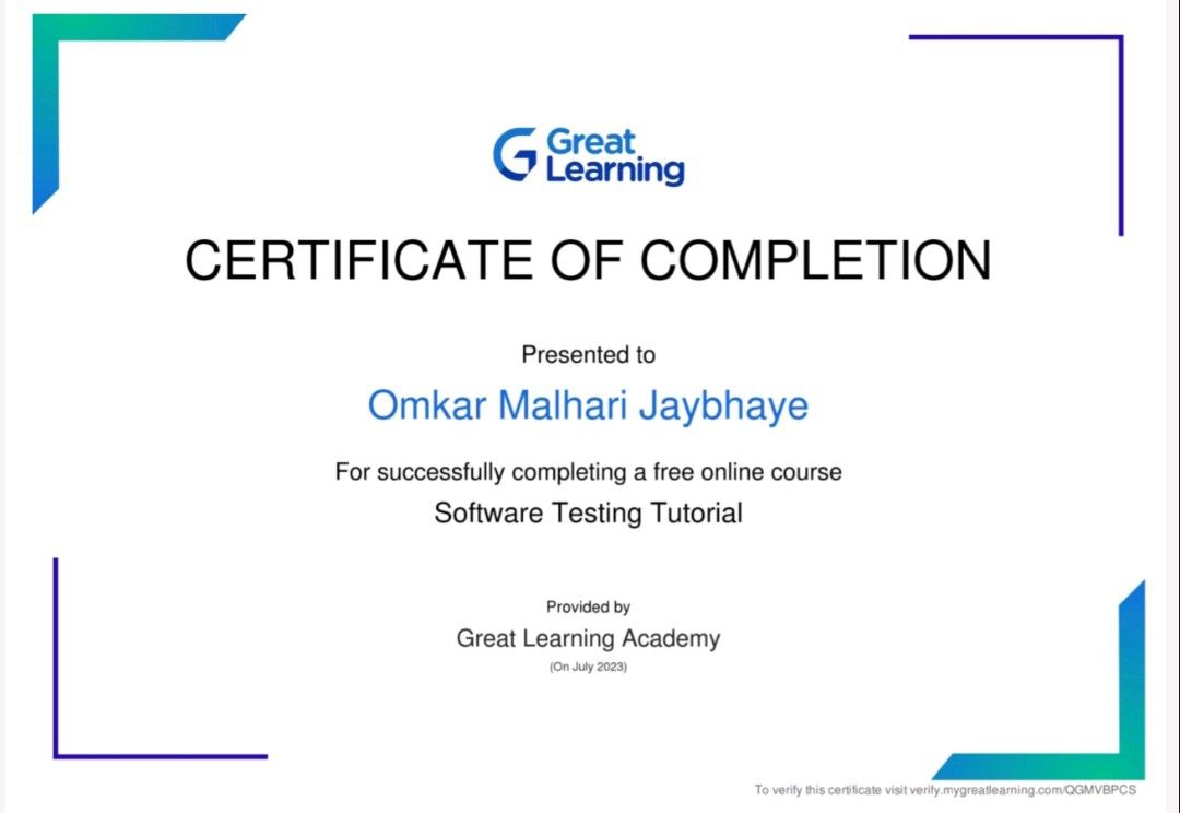 Omkar Jaybhaye on LinkedIn: #greatlearningacademy #greatlearning # ... Omkar Jaybhaye on LinkedIn: #greatlearningacademy #greatlearning # ...