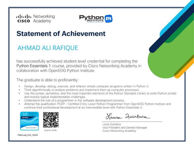 AHMAD ALI RAFIQUE on LinkedIn: #python #pythondeveloper #pythons #python3 AHMAD ALI RAFIQUE on LinkedIn: #python #pythondeveloper #pythons #python3