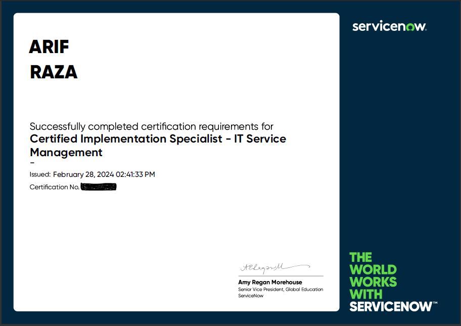 #servicenow #itsm #servicenowcertification #servicenowdeveloper… | Arif ... #servicenow #itsm #servicenowcertification #servicenowdeveloper… | Arif ...