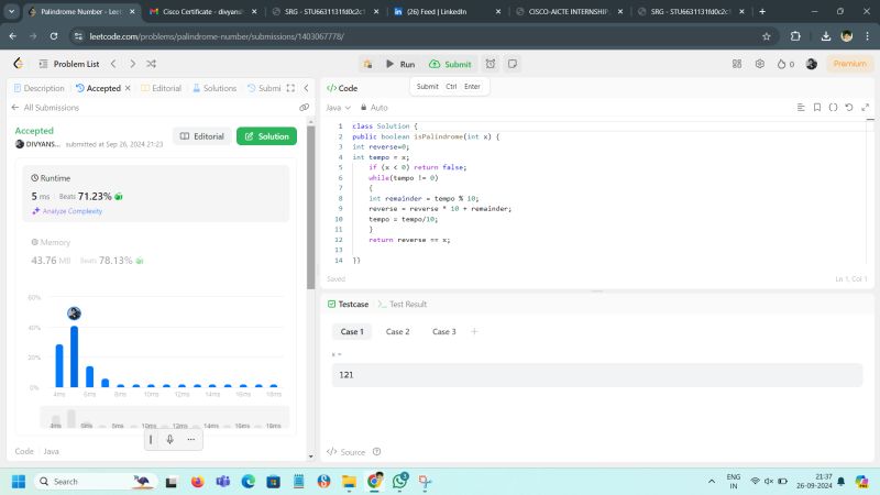 Divyansh Tiwari on LinkedIn: #java #palindrome #dsa #problemsolving # ... Divyansh Tiwari on LinkedIn: #java #palindrome #dsa #problemsolving # ...